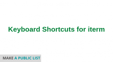 Keyboard Shortcuts for Encompass | MAKEAPUBLICLIST